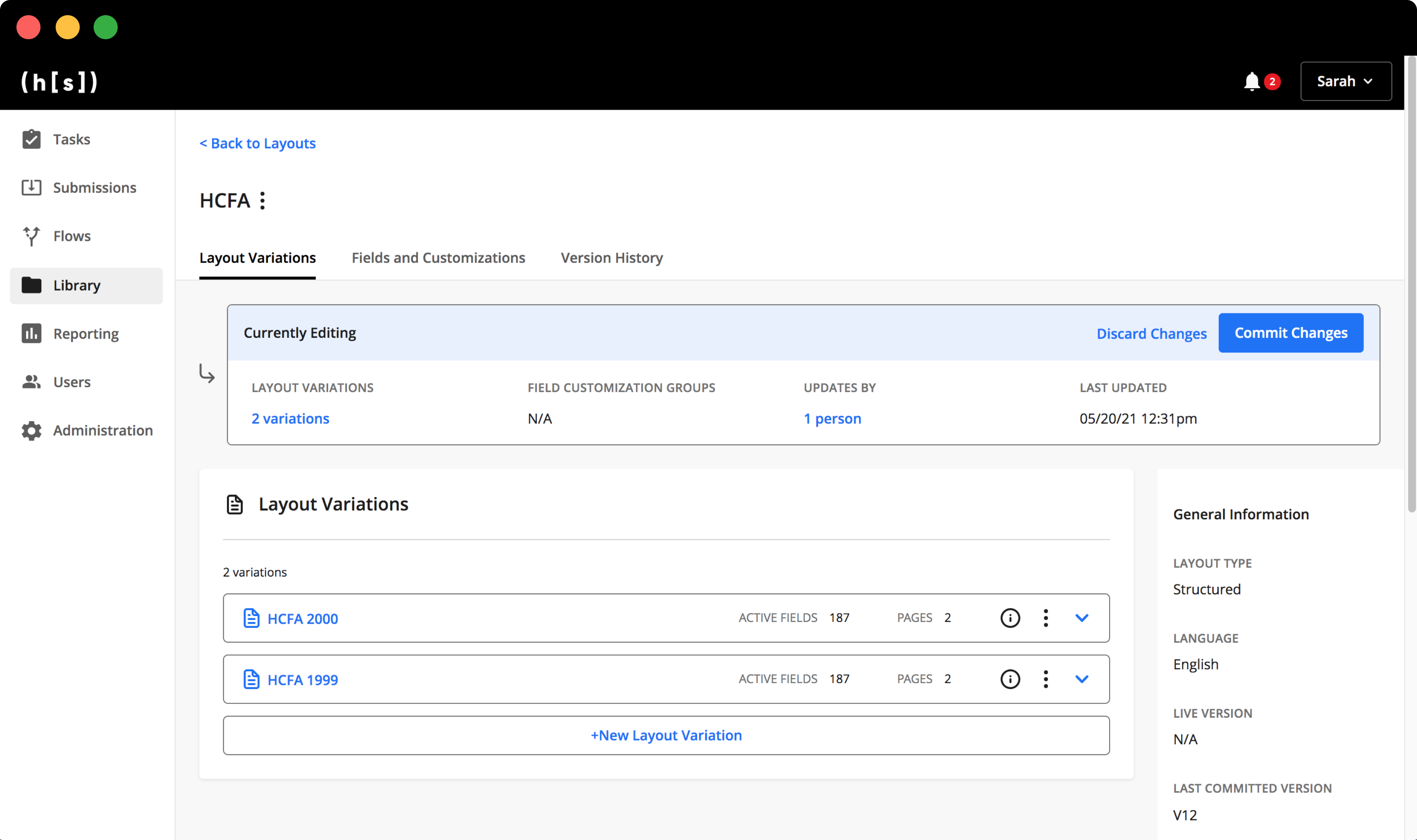 Layout management - Sarah Xie